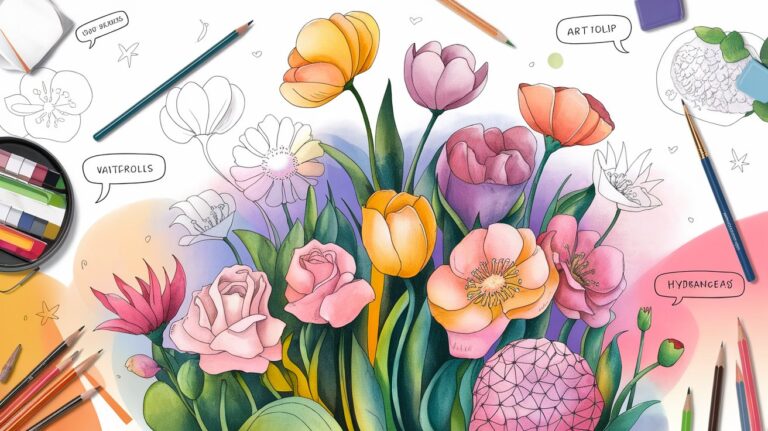 Easy Flower Drawing Techniques for Beginners and Beyond