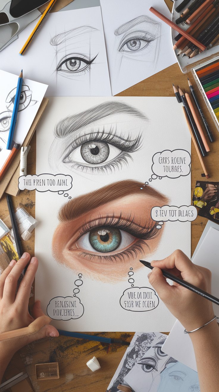 Master Realistic Eye Drawing: Step-by-Step Tutorial