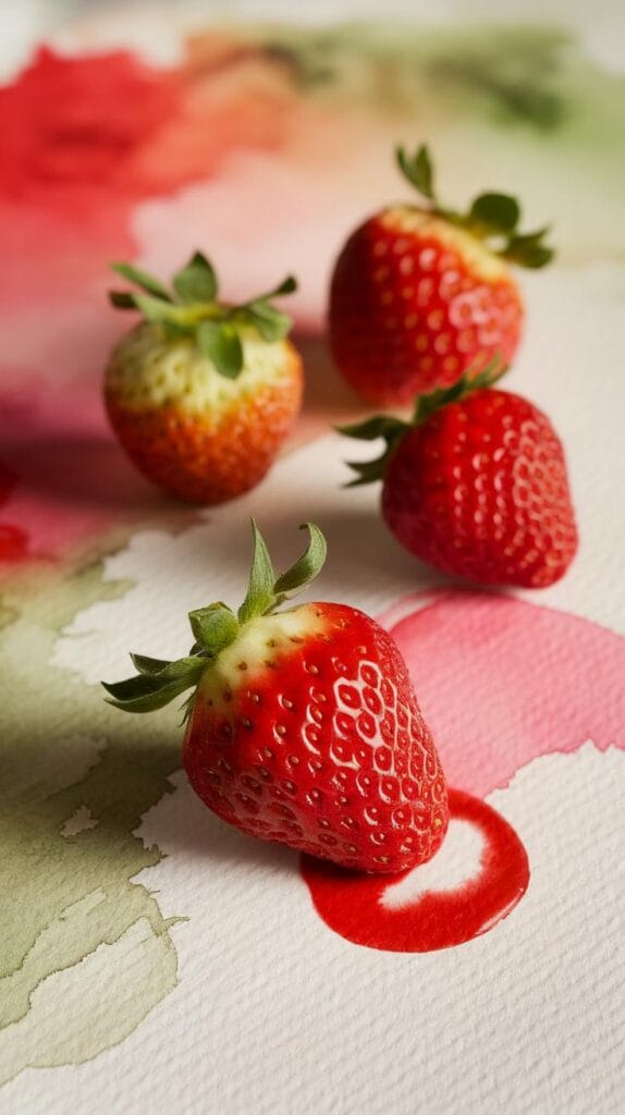 Delicious Strawberry Watercolor Painting Guide – Rabbit And Mustard