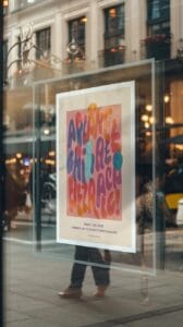Graphic Poster Concepts For Bold Visual Communication – Rabbit And Mustard