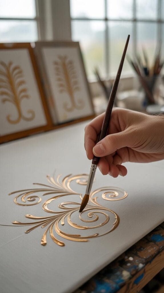 Ornate Brushwork Techniques In Rococo Painting Tutorials – Rabbit And ...