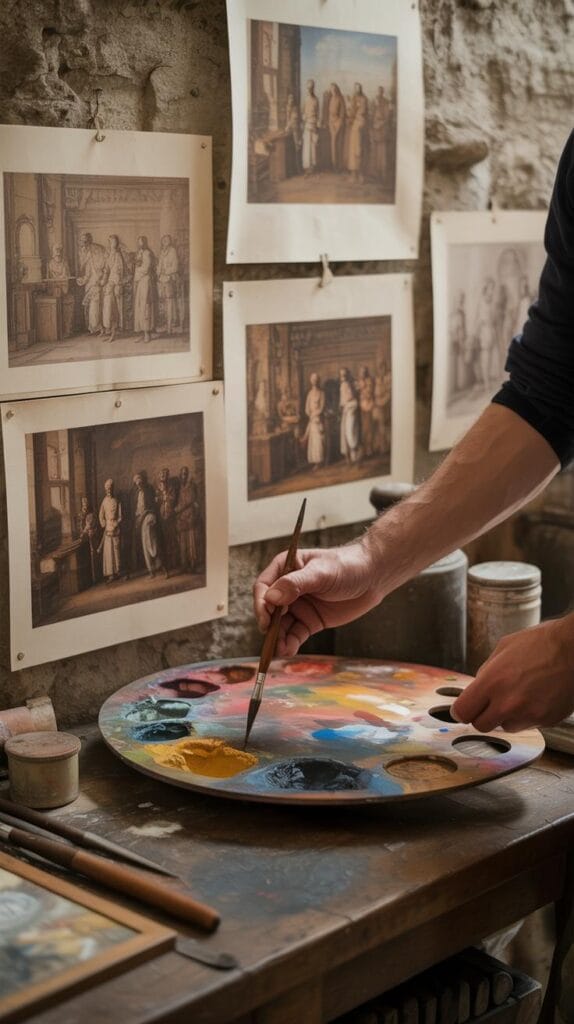 Dynamic Light And Shadow In Baroque Painting Workflows – Rabbit And Mustard