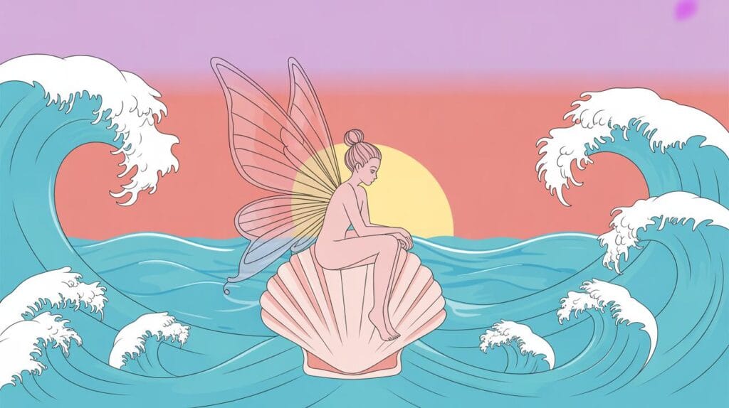 Designing An Enchanting Sea Fairy With Color Pencils And Markers ...