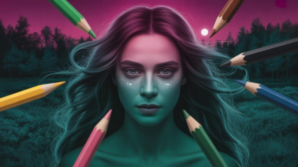 Capturing The Allure Of A Witchy Woman In Color Pencil Portraits ...