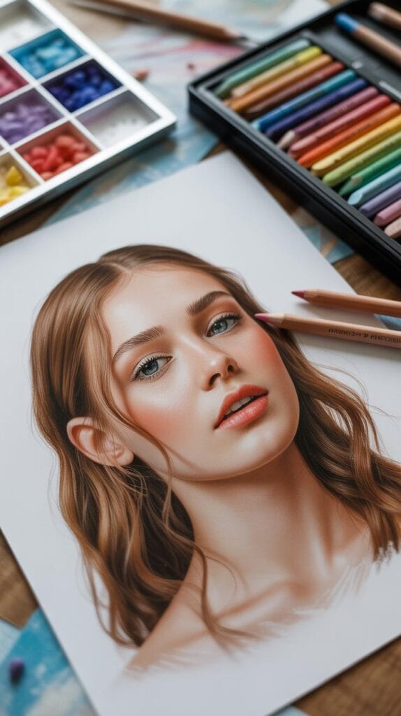 Master Portrait Painting with Soft Pastels Today