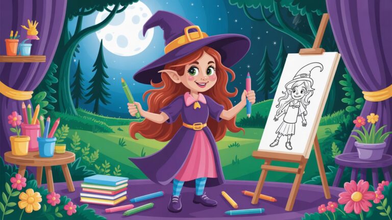 Master Witch Drawing Techniques with Markers