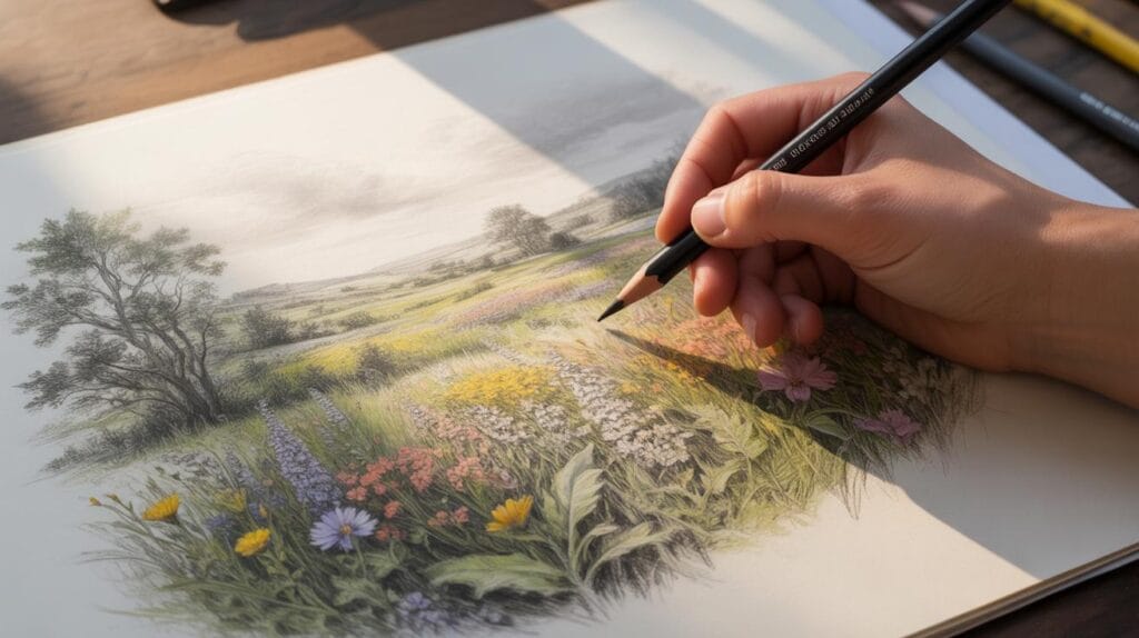 Pencil Nature Drawings Techniques For Realistic Art – Rabbit And Mustard